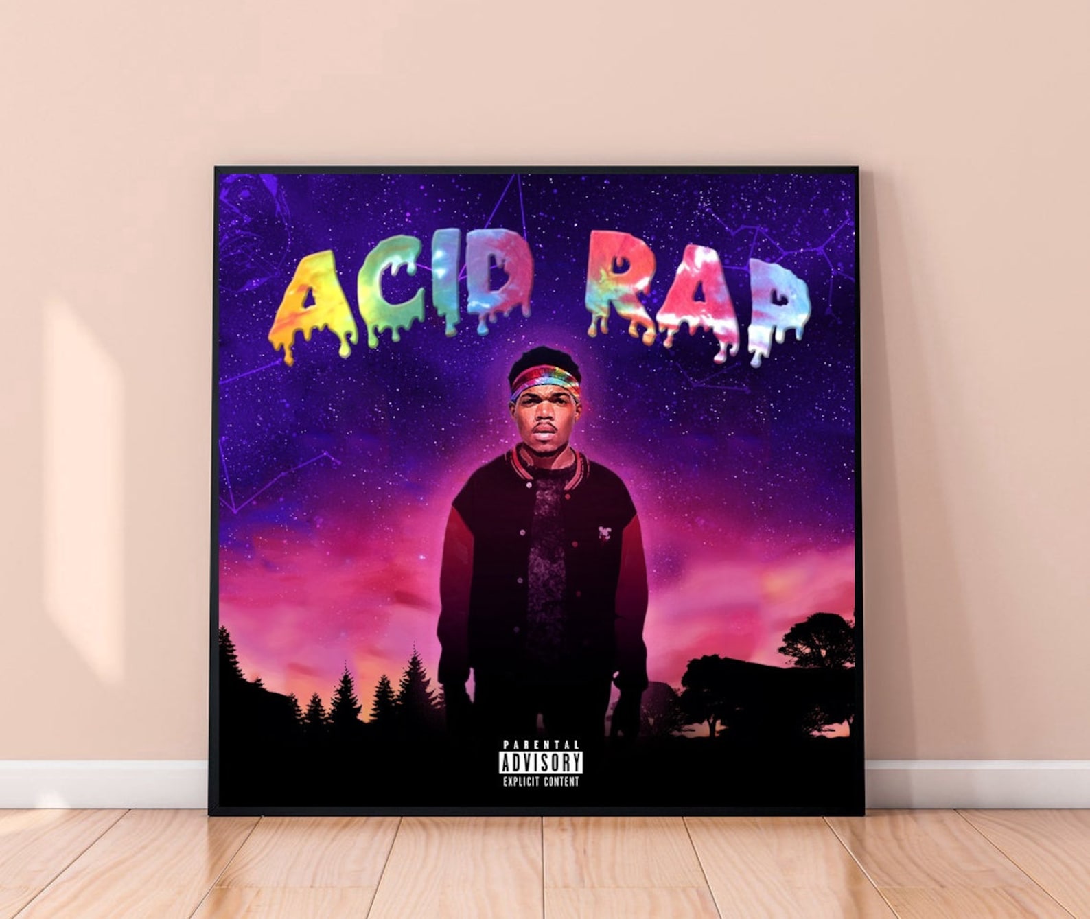 Chance the Rapper Acid Rap music album cover celebrity art | Etsy