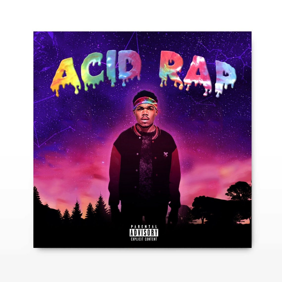 Chance the Rapper Acid Rap music album cover celebrity art | Etsy