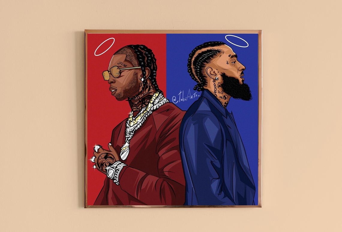 Pop smoke wallpaper cartoon cover poster Wall decoration Home | Etsy