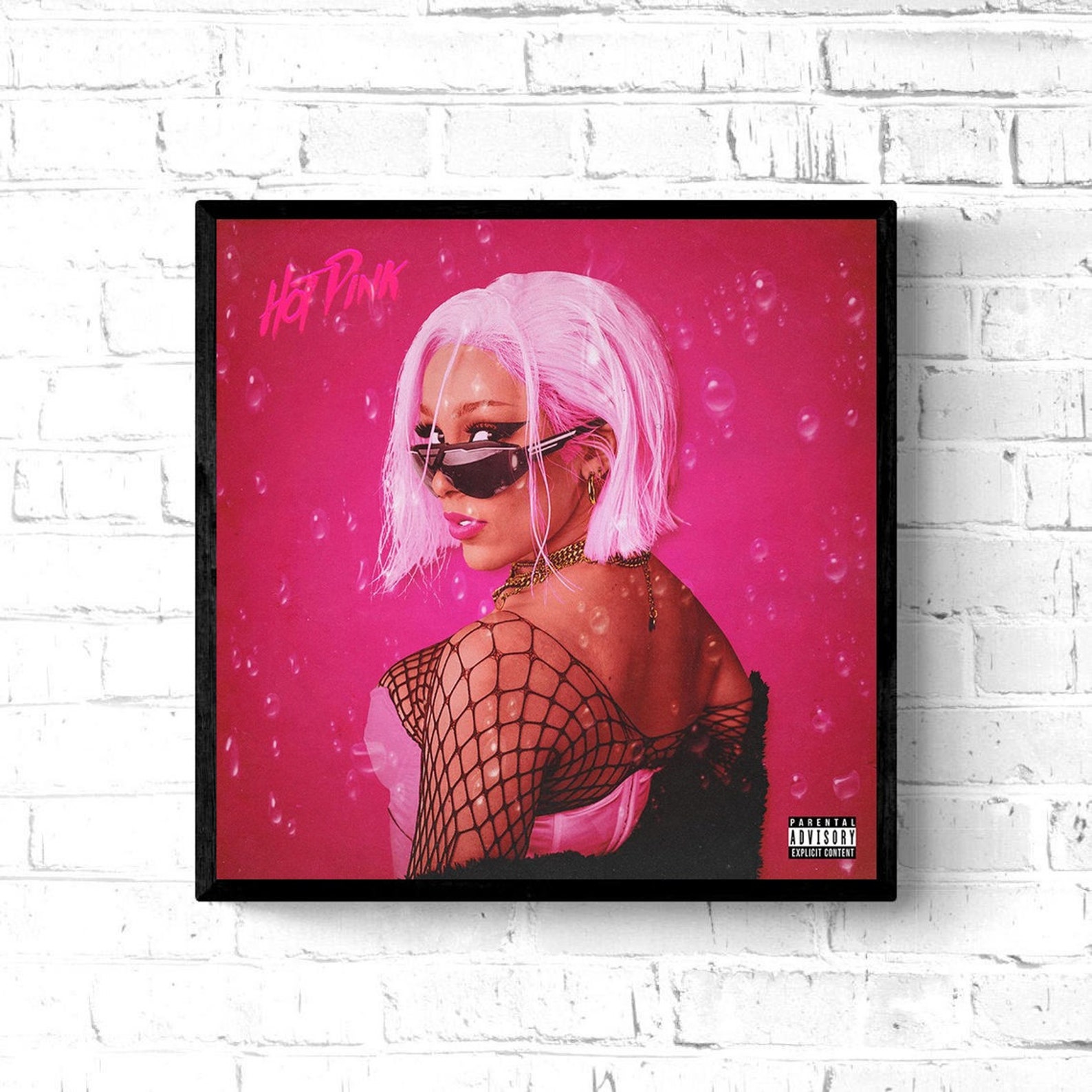 Doja Cat Hot Pink Music Album Cover Celebrity Art Canvas Etsy