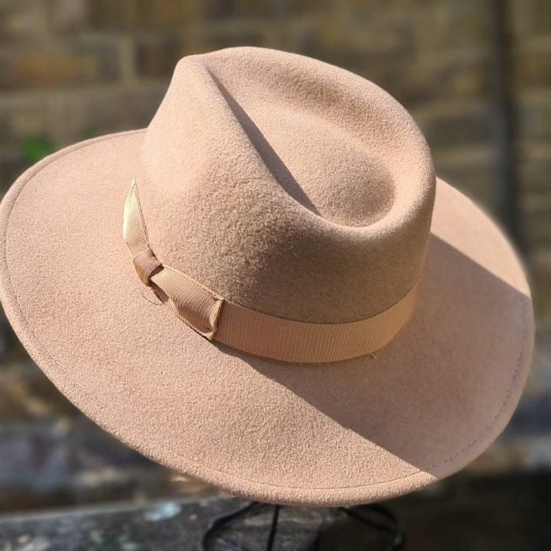 Wide Brim Fedora - Etsy