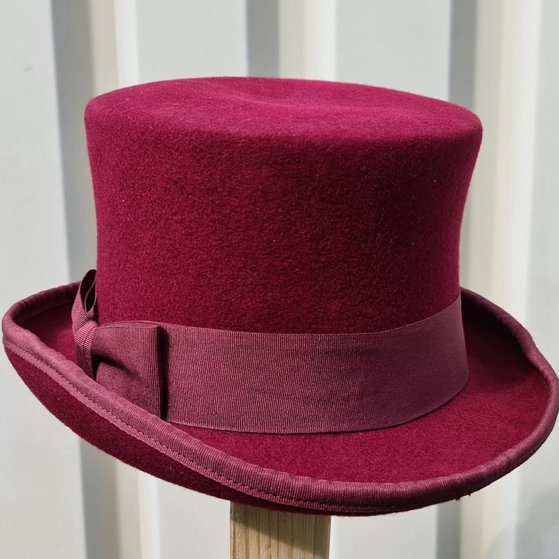 Tall Red Top Hats - Etsy UK