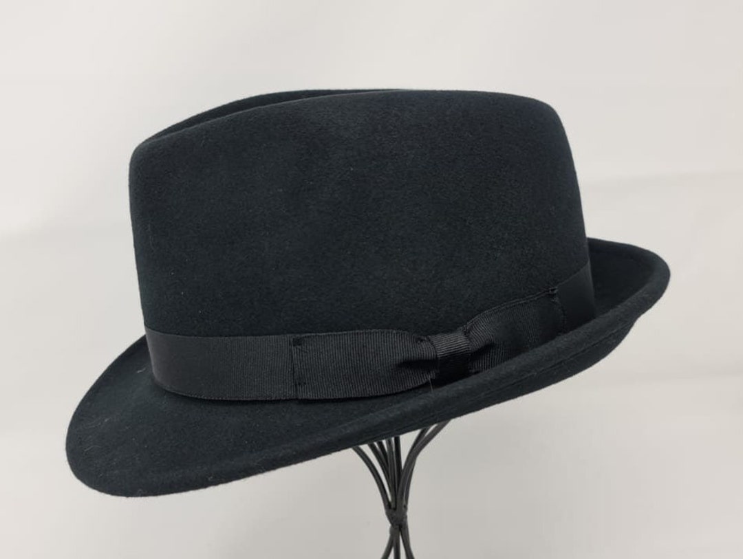 Handmade Crushable Wool Felt Trilby Hat: Custom Branding Iron - Etsy