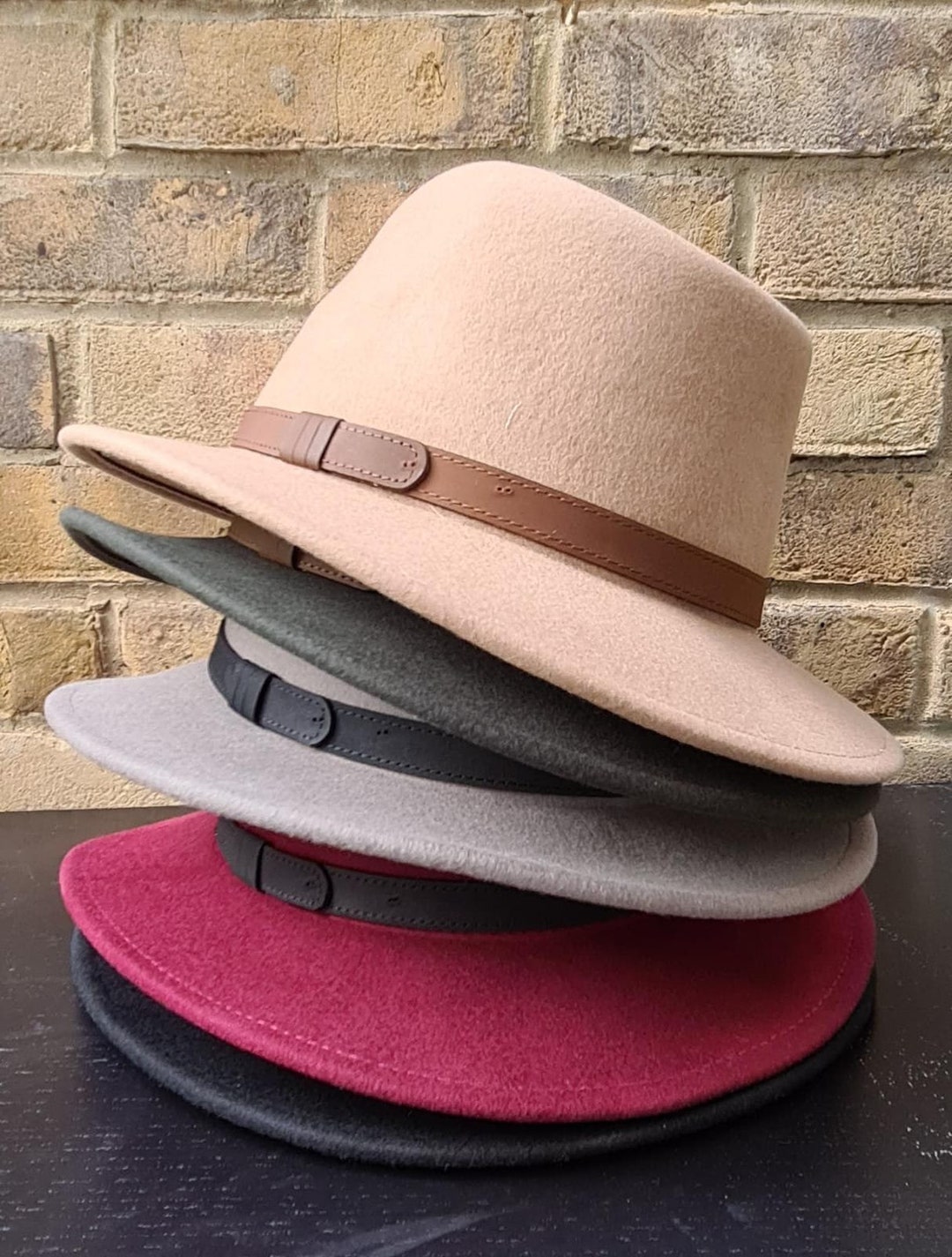 Customize Your Fedora Wool Felt Fedora With Your 100%wool Felt Classic ...