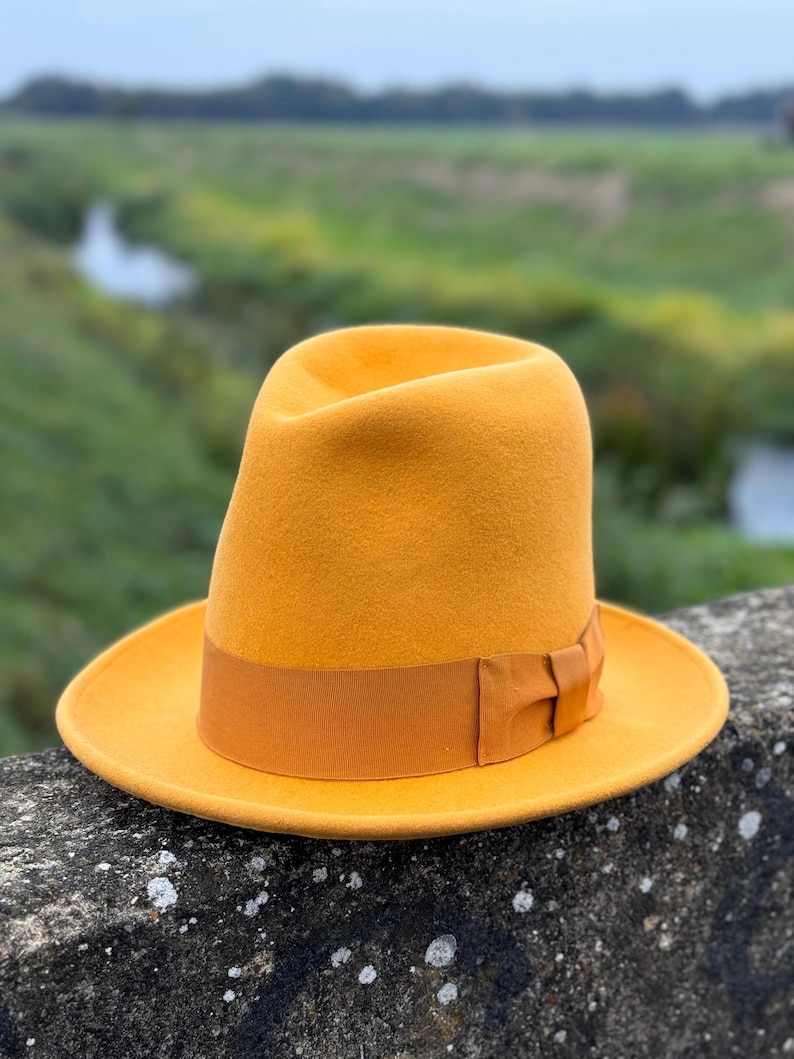 Oversized Tall Wool Bowler Hat: Erykah Badu Style, Custom Branding ...