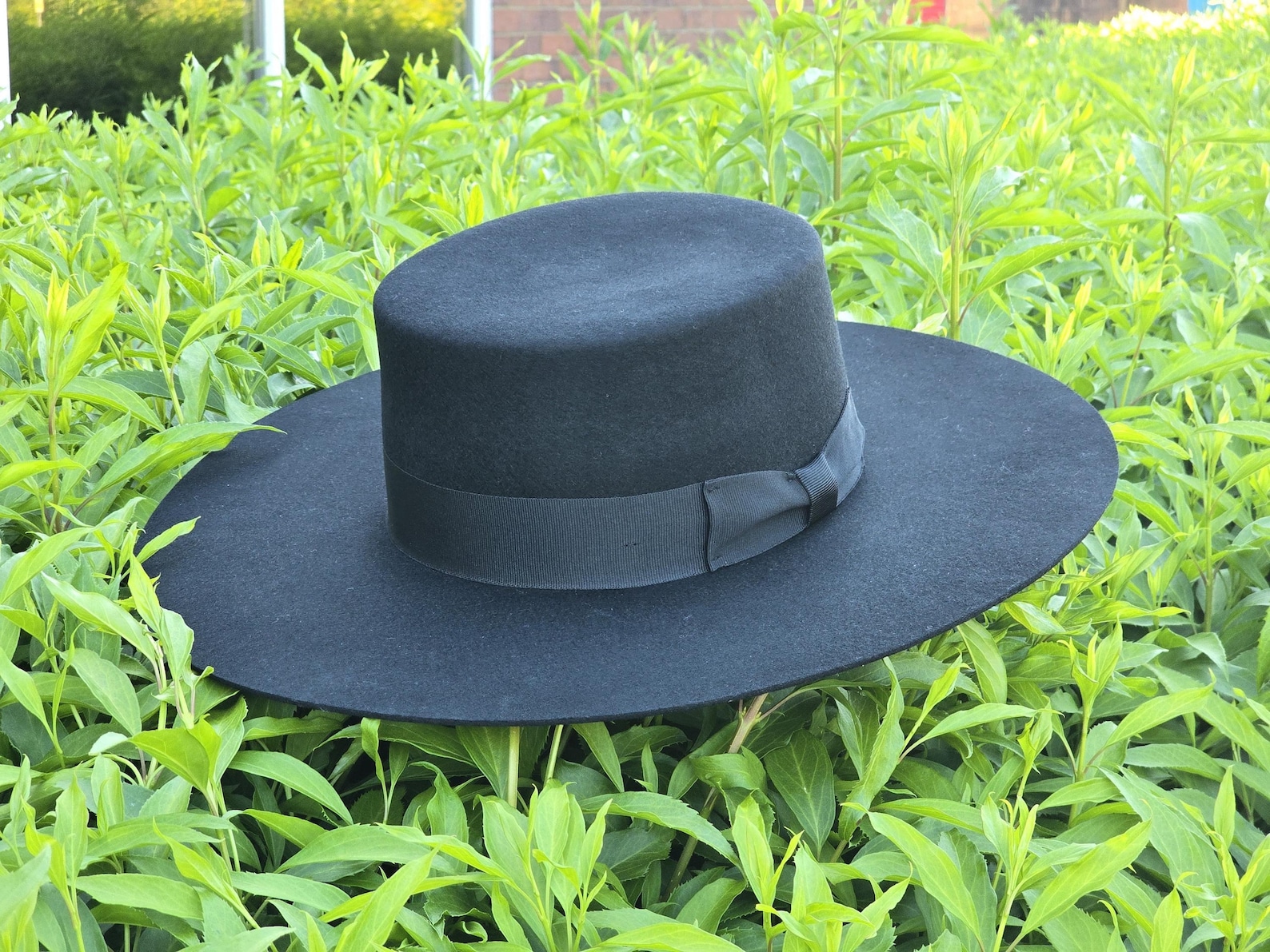 Personalized Wool Felt Boater Hat: Wide Brim Gaucho Hat - Etsy