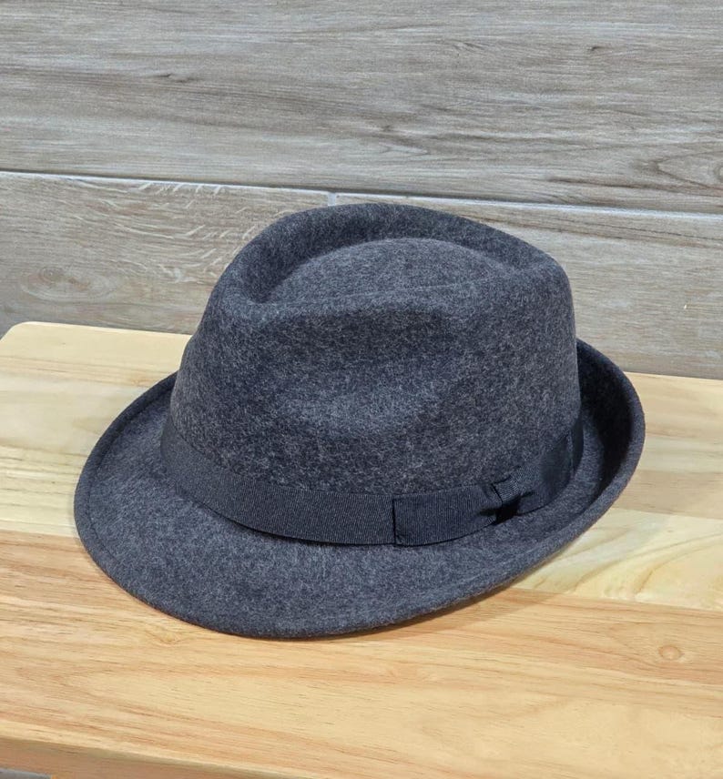 Personalized Wool Trilby Hat: Handmade Crushable Waterproof Grosgrain ...