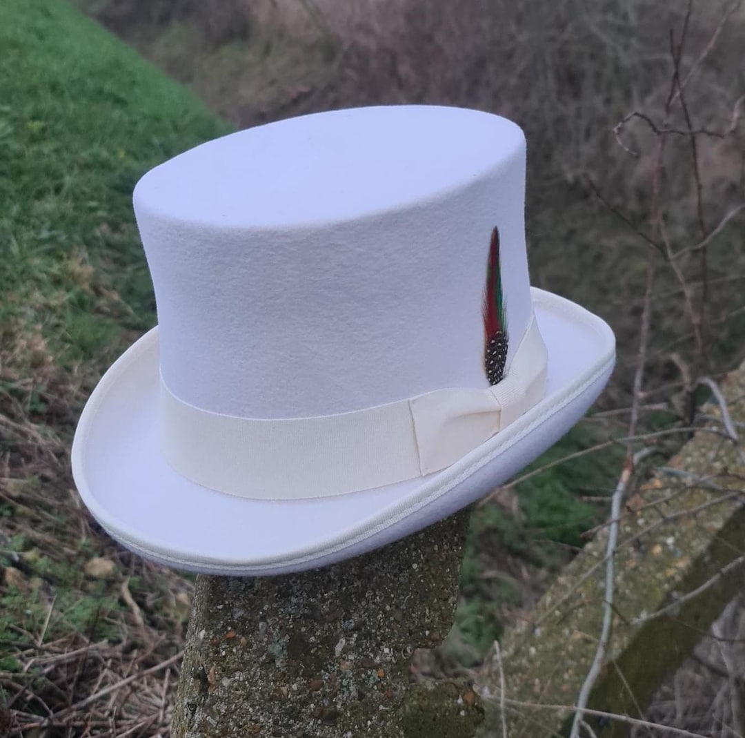 Handcrafted Wool Felt Top Hat: Victorian Style, Custom Branding - Etsy