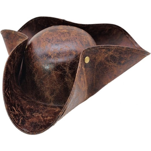 Jack Captain Pirate Hat Rustic Tricorn Cap Brown Ancient - Etsy