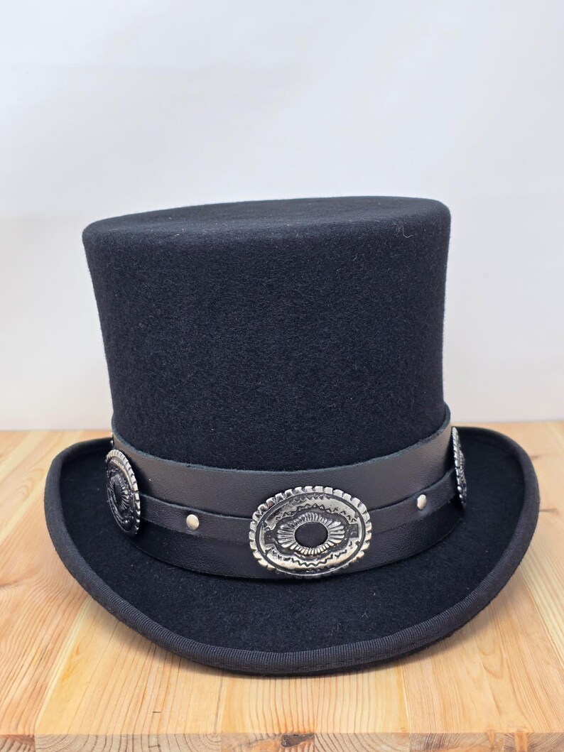Top Hat Handcrafted Wool Felt Top Hat: Steampunk Victorian Elegance ...