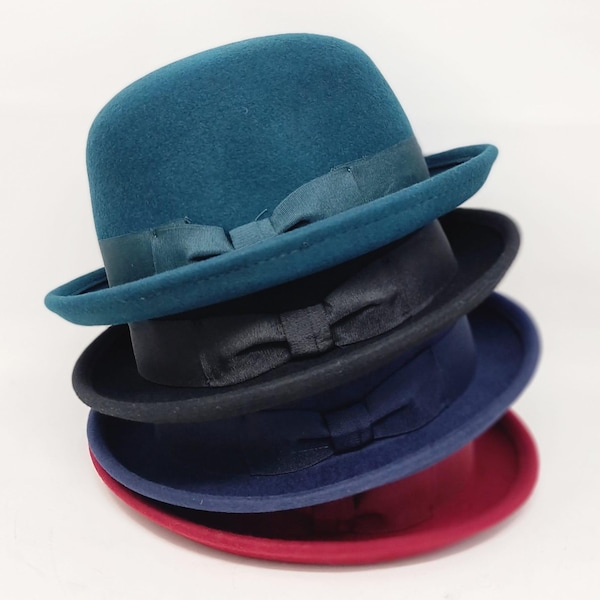 Custom Logo Bowler Hat - Etsy