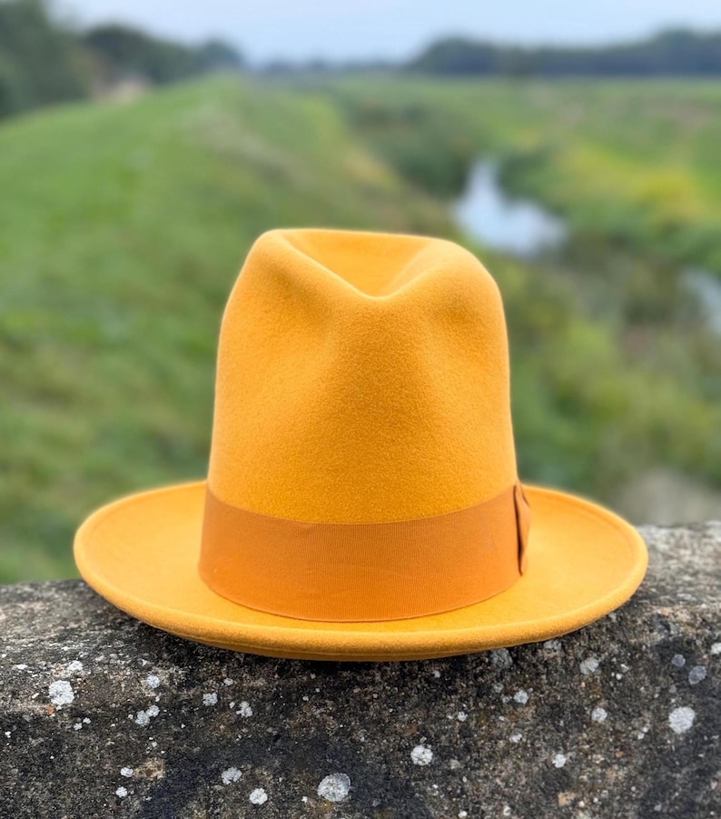 Oversized Tall Wool Bowler Hat: Erykah Badu Style, Custom Branding ...