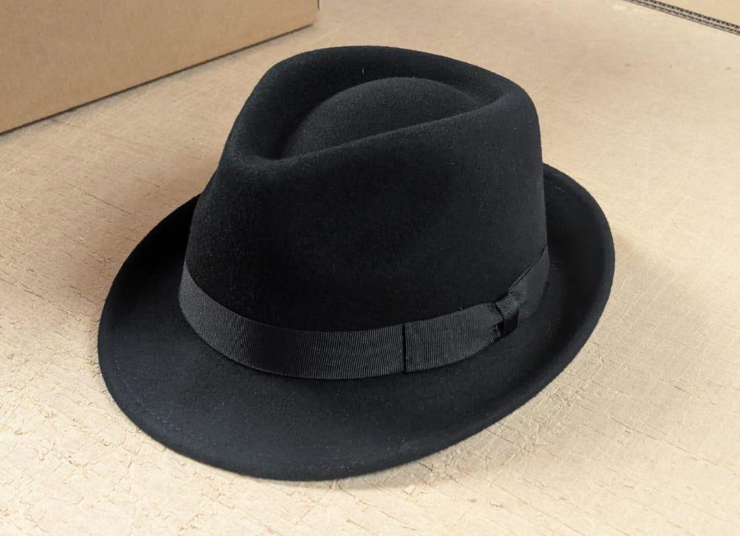 Personalize Your Trilby Hat Elegant 100% Wool Trilby Hat Waterproof ...