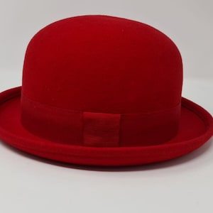 Personalized Wool Felt Bowler Hat: Handmade Crushable Derby With Custom ...