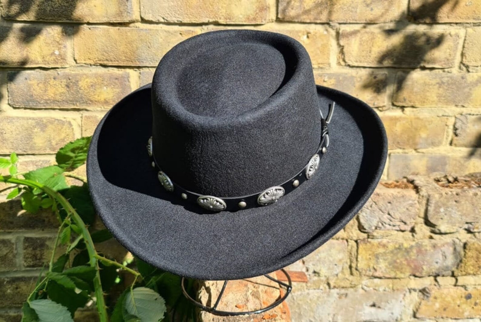 Crushable Wool Felt Gambler Cowboy Hat: Customisable Steampunk Costume ...