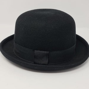 Personalized Wool Felt Bowler Hat: Handmade Crushable Derby With Custom ...