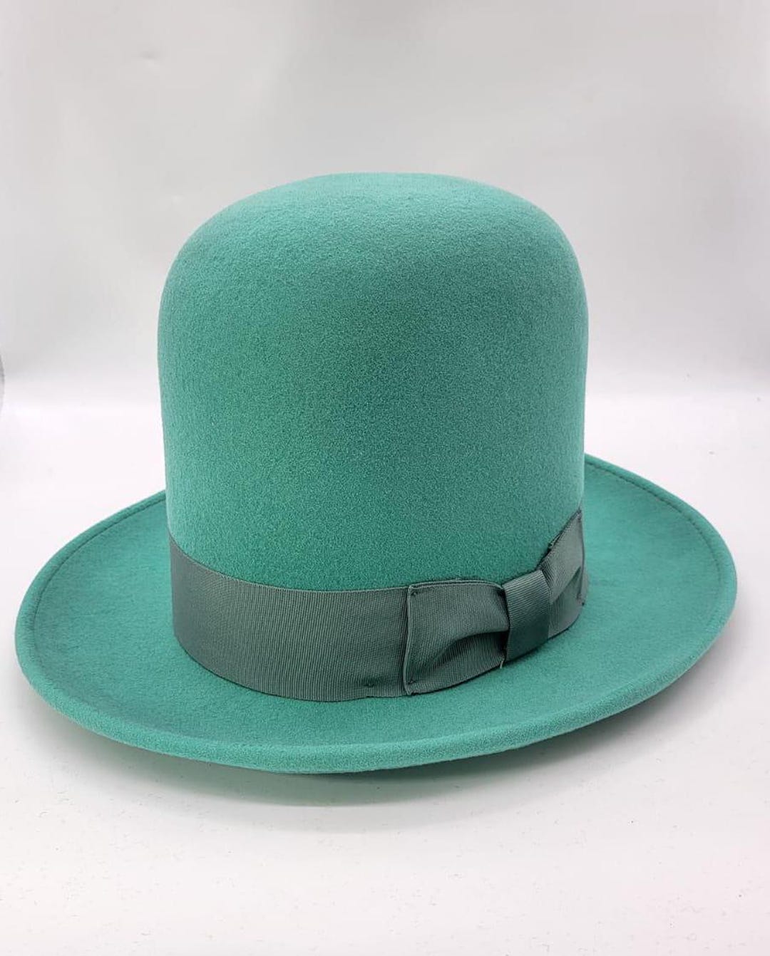 Oversized Tall Wool Bowler Hat: Erykah Badu Style, 20cm Crown - Etsy