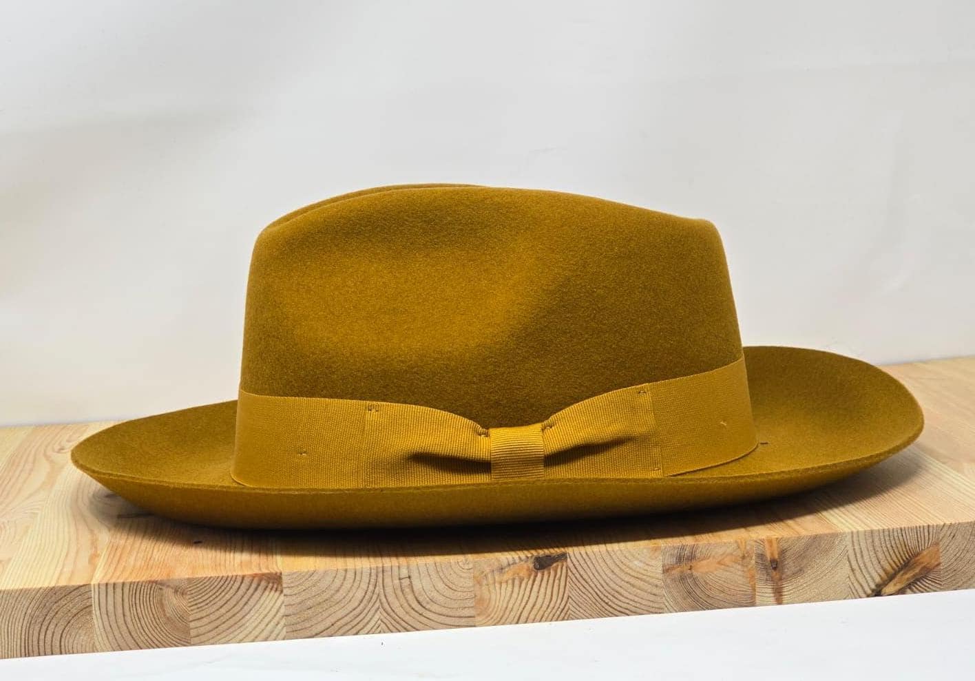 Wide Brim Wool Fedora: Classic Snap-brim Hat, Custom Band - Etsy