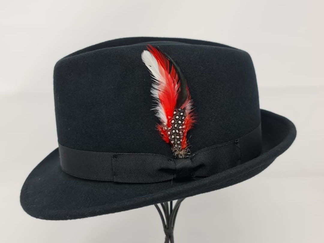 Personalized Wool Felt Trilby Hat: Crushable, Waterproof, Handmade - Etsy