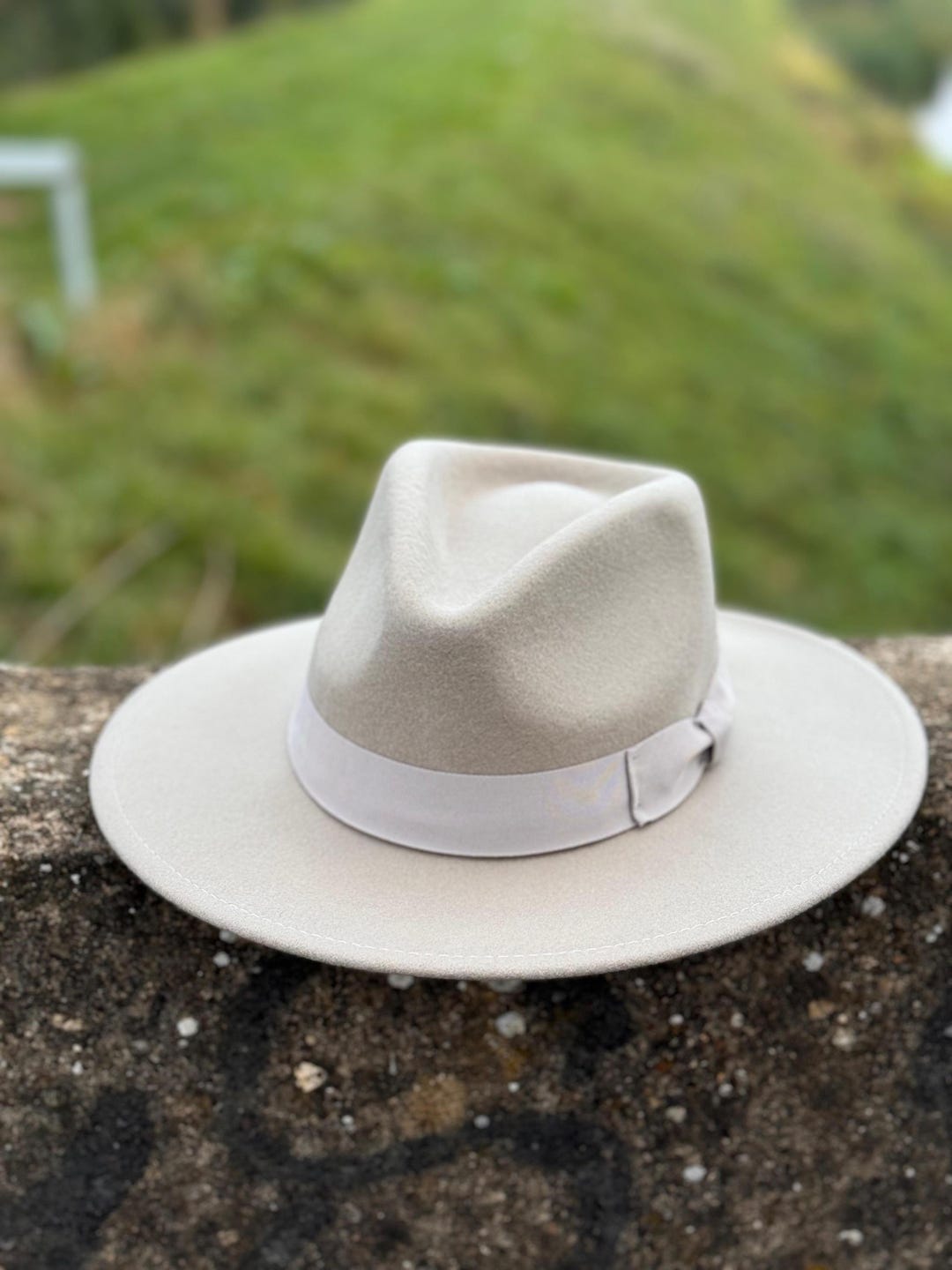 Customizable Wide Brim Wool Fedora Hat Crushable Classic Fedora Cowboy ...