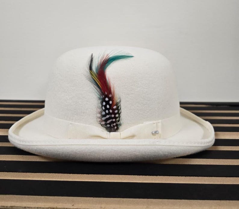 Handcrafted Wool Felt Bowler Hat: Customisable Classic Bowler Hatderby ...