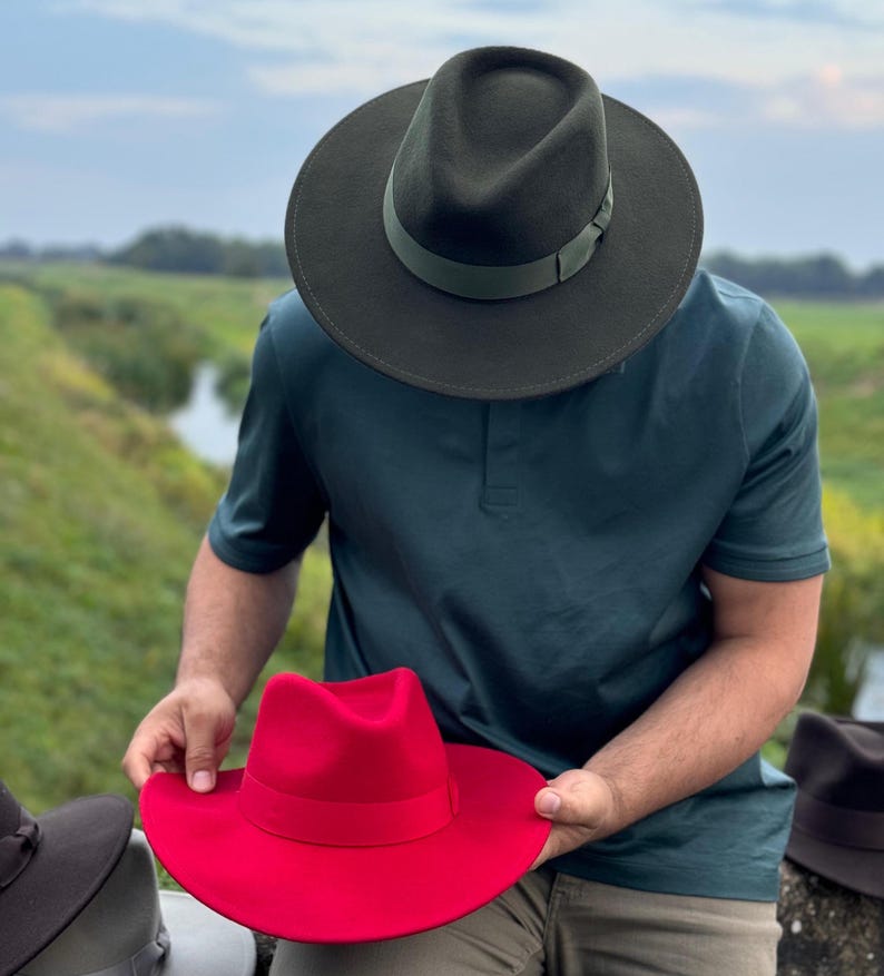 Crushable Wool Crushable Fedora Hats: Customisable Wide Brim, Vintage ...