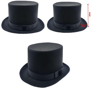 Personalize Your Fancy Dress Top Hat –high Crown Victorian Black ...