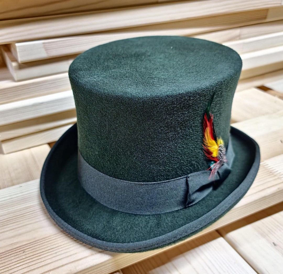 Customize Your Wool Felt Top Hat: Luxurious Handcrafted Personalize It With a Branding Iron by ...