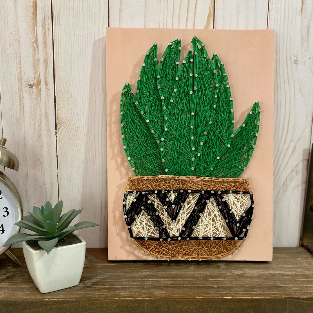 String Art Cactus 2 Pattern/template - Etsy