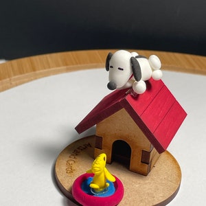 CLAY SPECIAL SNOOPY - Clay Handmade Unique Snoopy Lying Down on House ...
