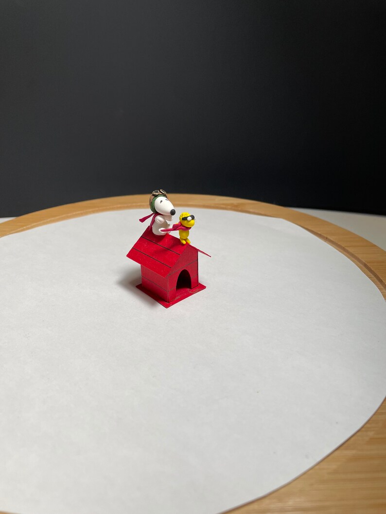 SNOOPY RED BARON Clay Red Baron Snoopy Miniature Snoopy | Etsy
