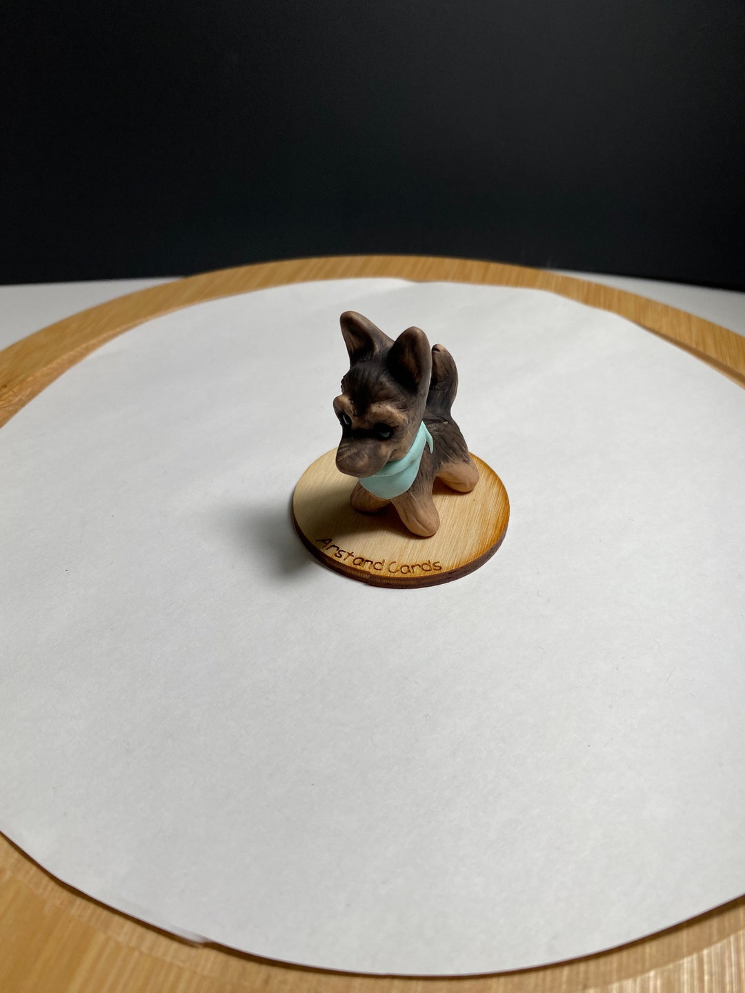 CLAY GERMAN SHEPHERD - Handmade Clay German Shepherd Dog - Cute Clay ...
