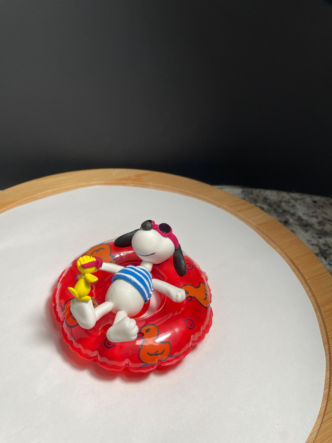 SNOOPY CLAY SWIMMING - Handmade Clay Snoopy Swimming Figurine - Unique ...