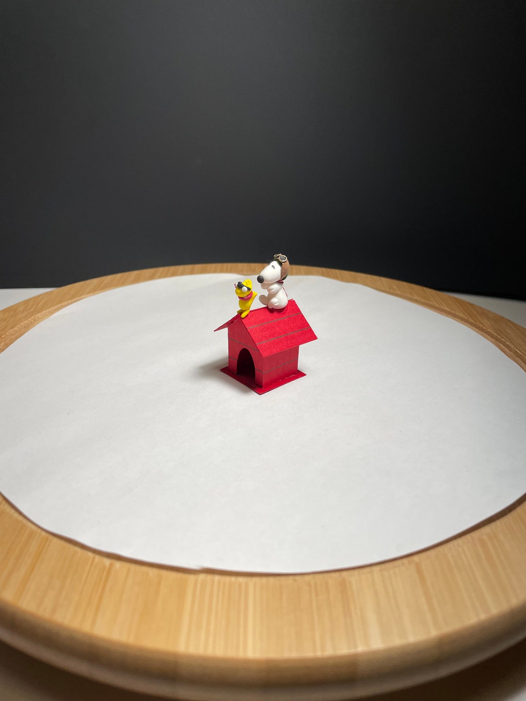 SNOOPY RED BARON Clay Red Baron Snoopy Miniature Snoopy Handmade ...