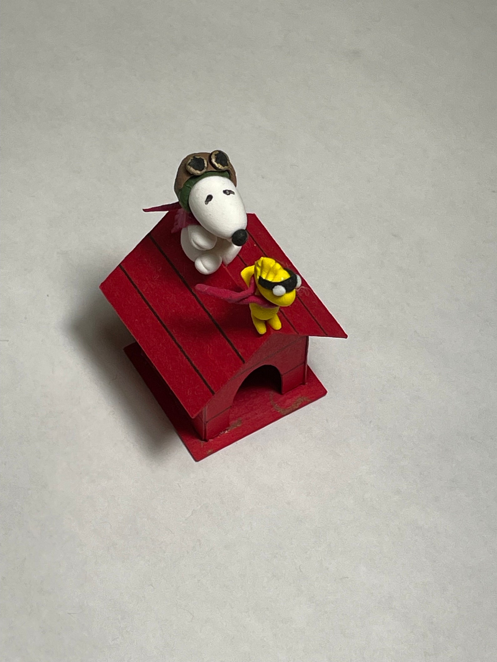 SNOOPY RED BARON Clay Red Baron Snoopy Miniature Snoopy - Etsy