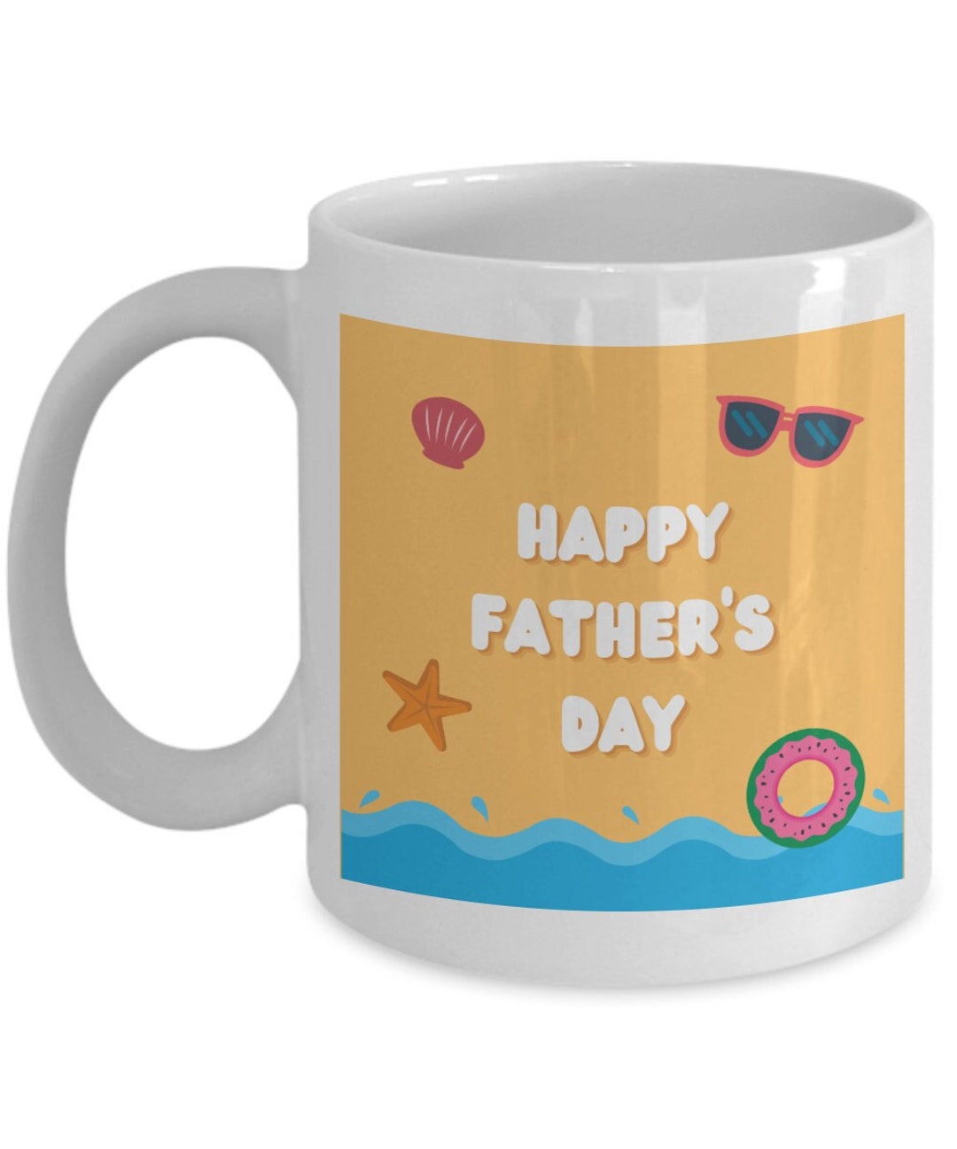 Happy Fathers Day Beach - Etsy