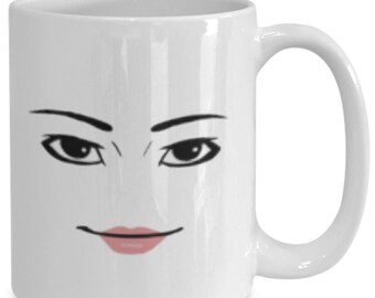 Roblox Face Mug | Etsy