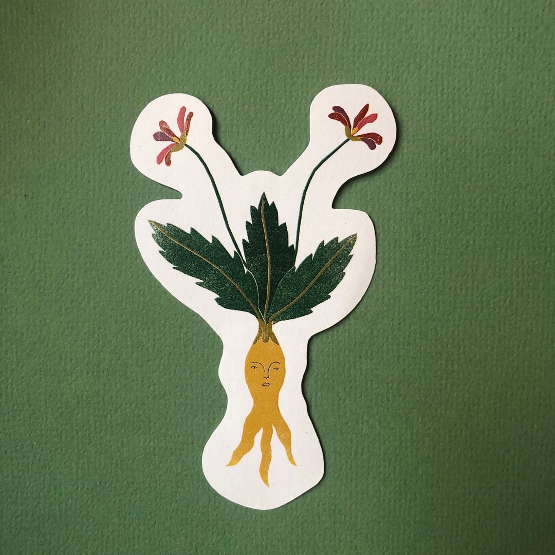 Mandrake Seedling Folk Art Sticker - Etsy