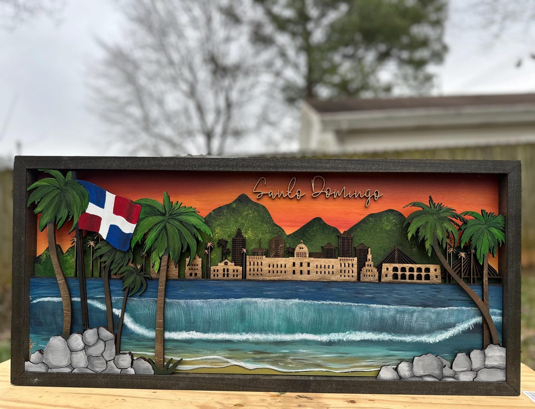 Handcrafted Wood Santo Domingo Skyline – Dominican Republic Wall Art - Etsy