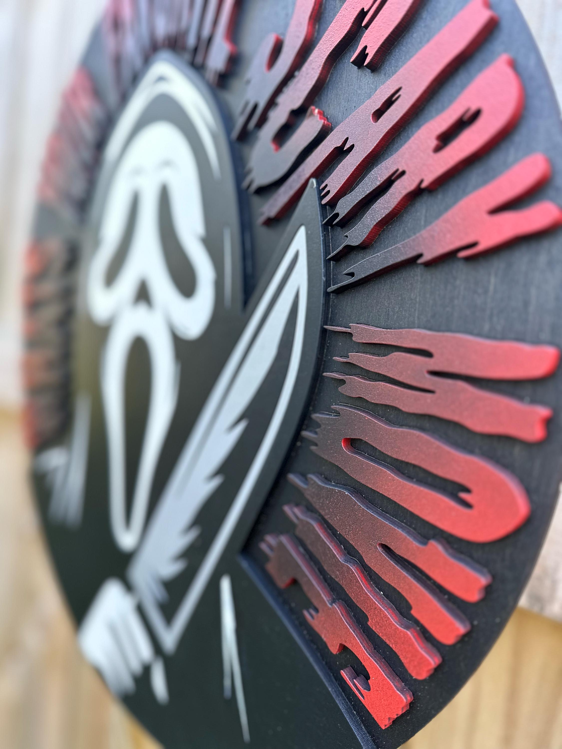 Halloween Horror Movie Characters Door Hangers, Chucky, Michael Myers ...