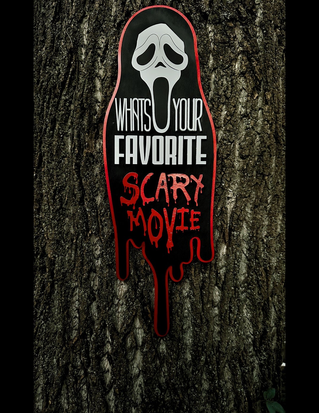 Halloween Scream Mask Themed Wall Decoration, Entryway Sign, or Door ...