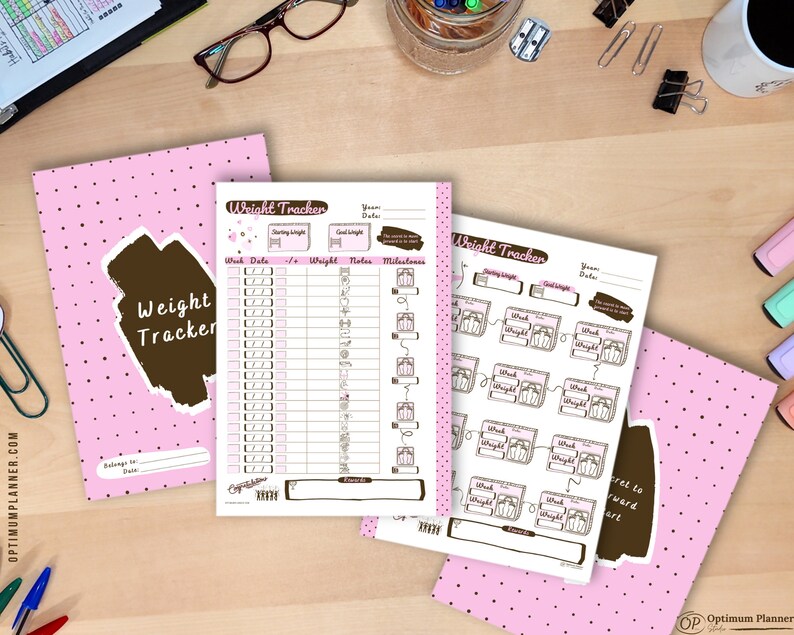 A4 Size weight Tracker Printable Weight Loss Tracker | Etsy