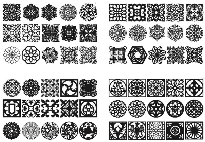 900x Panel Wall Vector Dxf Designs Digital Project Laser - Etsy