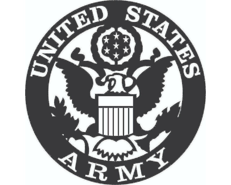 US ARMY Ready to Cut Panel Vector Laser Cut Files SVG Dxf - Etsy Israel