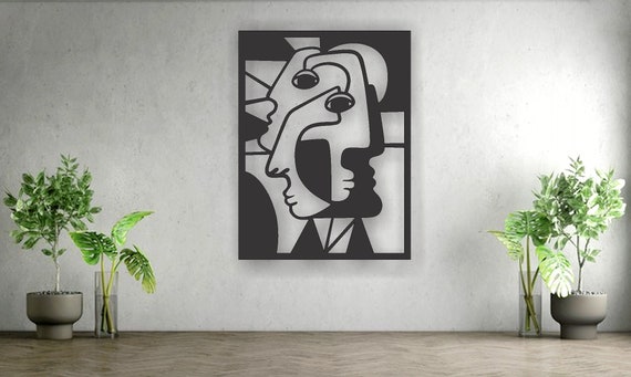 Abstract Picasso Laser Cut Files SVG DXF Home Wall Art Decor - Etsy