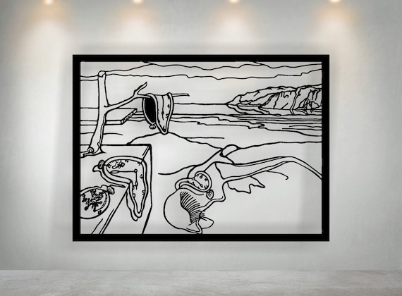 Salvador Dali Laser Cut Files SVG DXF Home Wall Art Decor - Etsy