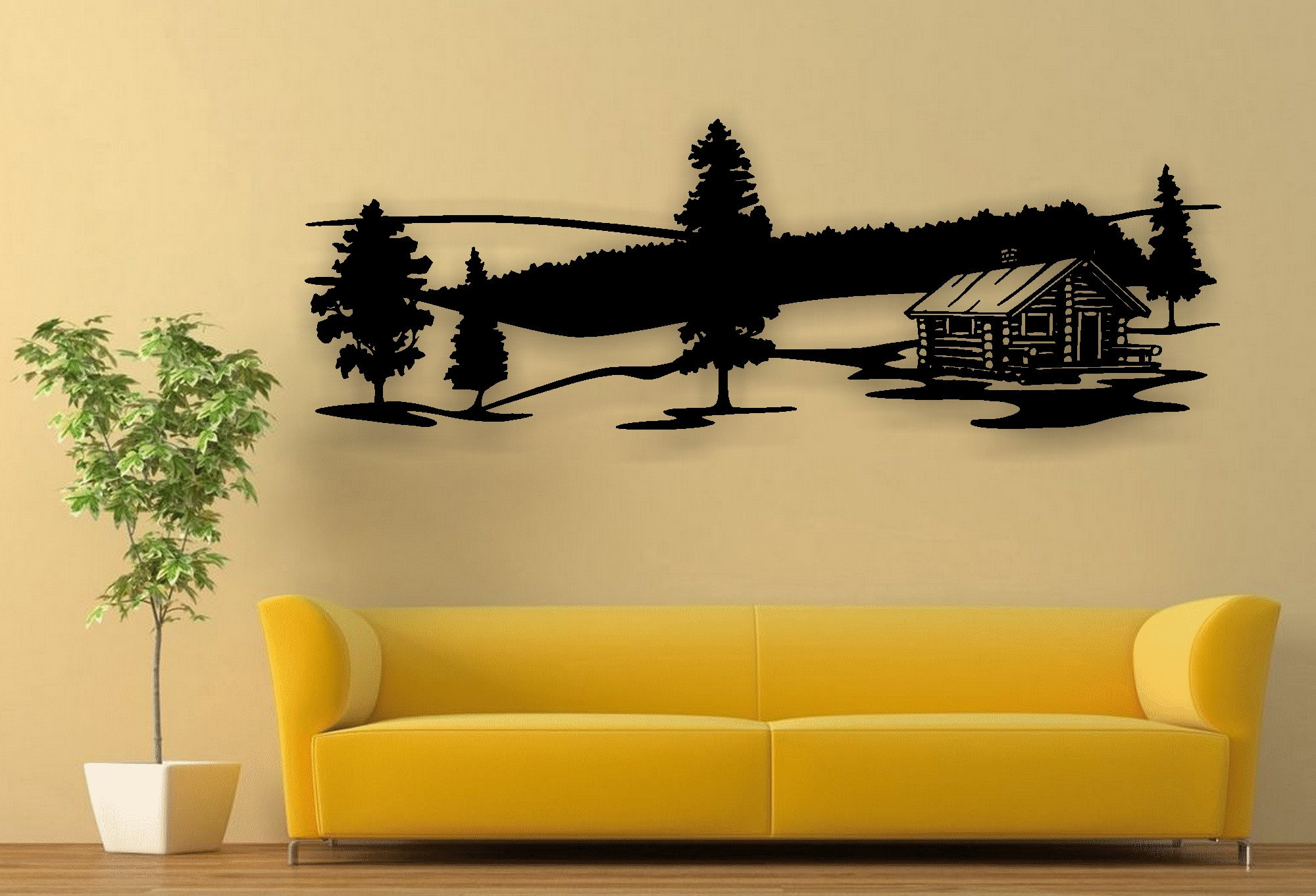 Country house Laser cut files SVG DXF home wall art decor | Etsy