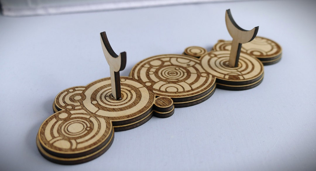 Sonic Screwdriver Display Stand - Gallifreyan Design - Etsy
