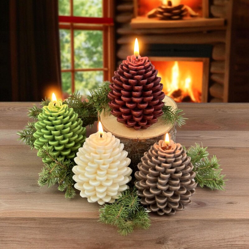 Pinecone Scented Candles - Etsy