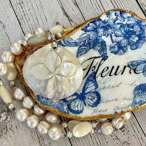 Oyster Shell Ring Dish - Etsy